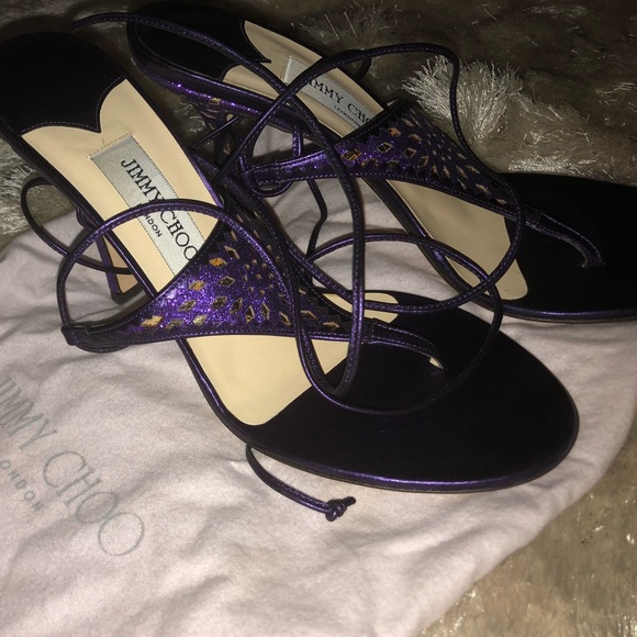 Jimmy Choo | Shoes | Jimmy Choo Purple Heel Sandal | Poshmark